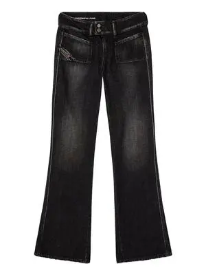 DIESEL D-hush 09n50 Patch Pocket Jeans - Black