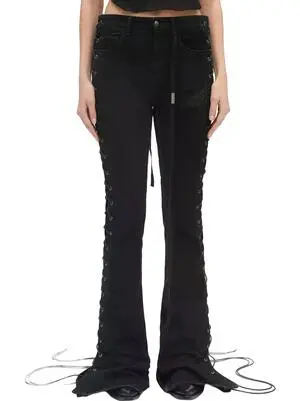 ANN DEMEULEMEESTER Treze Bootcut Jeans - Black