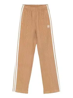 Adidas Three-stripe Track Pants - Brown