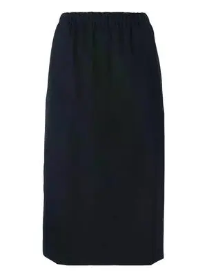 Comme Des Garçons Elasticated-waistband Midi Skirt - Blue