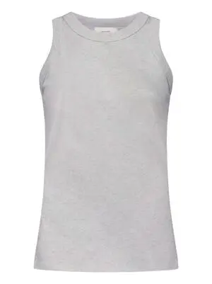 Loulou De Saison Poso Lds Sleeveless Cotton Tank Top - Grey