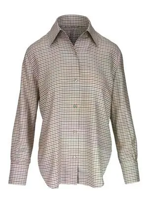 Vince Checked Button-down Shirt - Neutrals