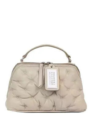 MAISON MARGIELA Glam Slam Embroidery Trapezoid Tote Bag - Neutrals