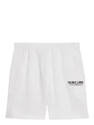 Helmut Lang Logo-print Cotton Shorts - White