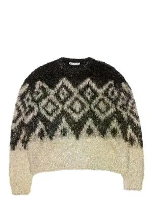Acne Studios Geometric-pattern Sweater - Black