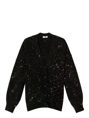 TWINSET Sequin Embellished Cardigan - Black