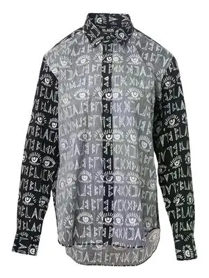 Comme Des Garçons Filip Pagowski Graphic-print Shirt - Black