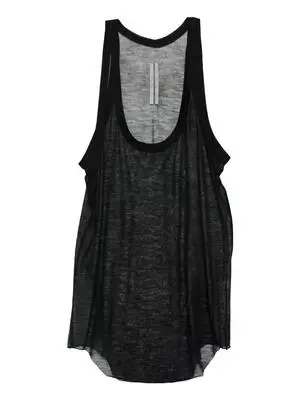 Rick Owens Round-neck Tank Top - Black