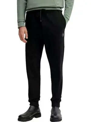 Hugo Boss Logo-patch Trousers - Black