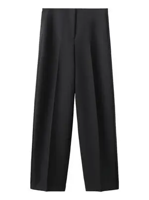 Mango X Kaia Gerber Wool Blend Dress Pants - Black