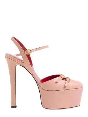 VALENTINO 145mm Crasher Buckle-Strap Platform Pumps