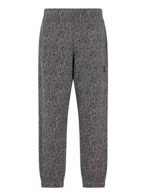Giorgio Armani Mélange-effect Track Pants - Grey
