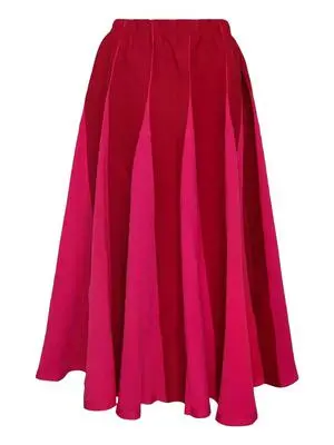 CFCL Conic Panelled Midi Skirt - Red