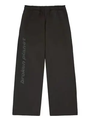 BROKEN PLANET Repair Service Elastic-waist Track Pants - Black