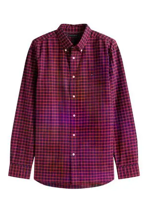 Tommy Hilfiger Long-sleeved Check Shirt - Red