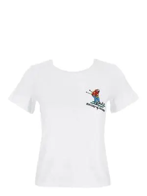 ALESSANDRO ENRIQUEZ Embroidered Crew-neck T-shirt - White