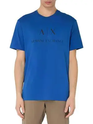 Armani Exchange Logo-print T-shirt - Blue