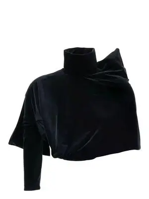 Junya Watanabe Asymmetric High-neck Top - Black