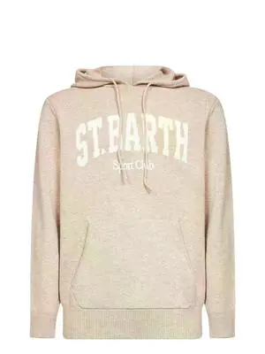 MC2 SAINT BARTH Logo-jacquard Hoodie - Neutrals