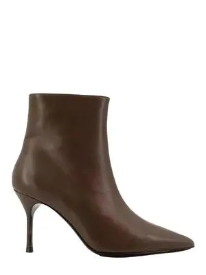 Staud 80mm Pointed Boots - Brown