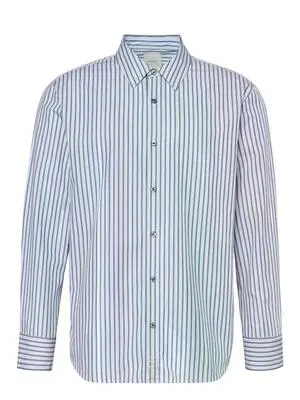 Calvin Klein Striped Long-sleeve Shirt - White