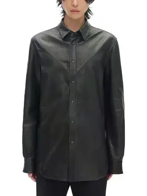 ANN DEMEULEMEESTER Albin Leather Jacket - Black