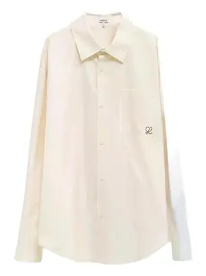 Loewe Pocket Embroidered Shirt - Neutrals