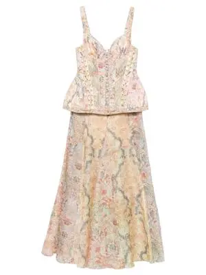 Zimmermann ZIMMERMANN Rebellion Corded Maxi Dress Neutrals