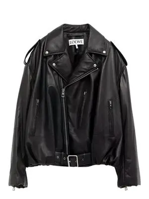 Loewe Zipped Belted Jacket - Black