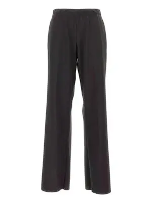 IRIE' Elasticated-waist Straight-leg Trousers - Grey