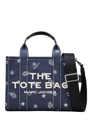 Marc Jacobs The Small Cotton Canvas Tote - Navy Multi