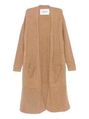 GOTHA Cashmere Cardigan-coat - Neutrals
