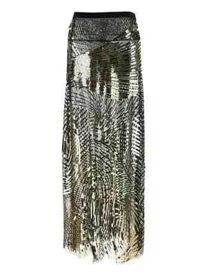 Emilio Pucci Sequin-embellished Maxi Skirt - Gold