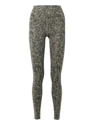 Varley Cheetah-print Freesoft Leggings - Brown