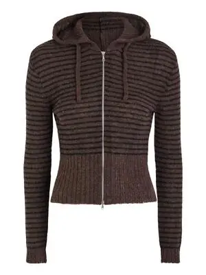 OUR LEGACY Compact Striped Brushed Alpaca-Blend Jumper