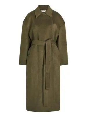 OUR LEGACY Our Legacy Court Belted Wool-Blend Trench Coat