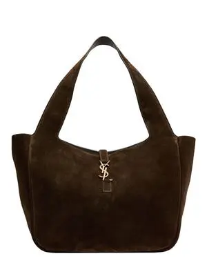 Saint Laurent Le 5 À 7 Large Suede Shopper Tote Bag - Brown