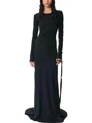 ANN DEMEULEMEESTER Jesse Long-sleeved Dress - Black