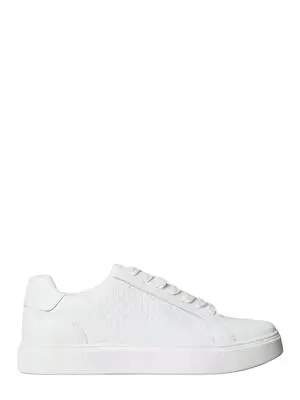 Calvin Klein Embossed-logo Sneakers - White