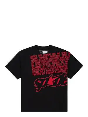 SP5DER Disclaimer Tee Shirt - Black