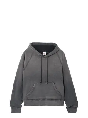RE/DONE Hanes Cotton-blend Jersey Hoodie - Black