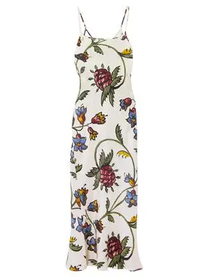 S.S.DALEY Willow Floral-print Silk-twill Maxi Dress - Multi