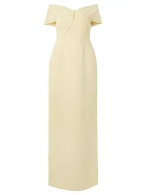 Rebecca Vallance Aubriella Off-the-shoulder Gown - Yellow