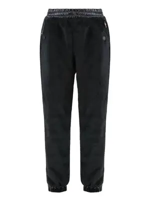Moncler Sport Pants In Polartec - Black