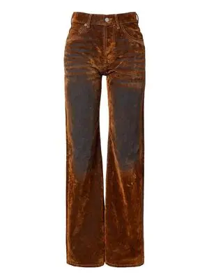 Acne Studios Mid-rise Wide-leg Jeans - Brown