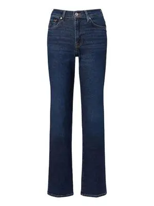 7 For All Mankind Stovepipe Straight Mid-rise Jeans - Blue