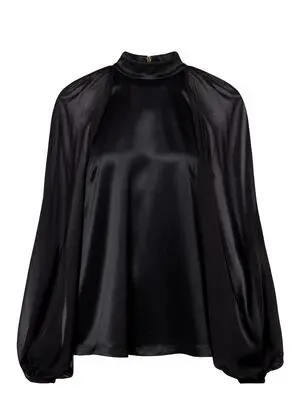 JOSEPH Cave Blouse - Black