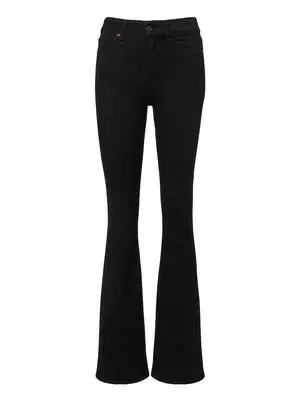 7 For All Mankind Leggy Bootcut Soho Mid-rise Jeans - Black