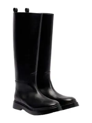 Proenza Schouler Bank Leather Knee-high Boots - Black