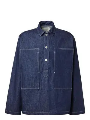 Studio Nicholson X Aaron Levine York Denim Shirt - Blue